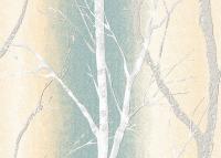 China Tree Printing Room Decoration Contemporary Striped Wallpaper With PVC Material for sale