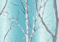 China Tree Printing Room Decoration Contemporary Striped Wallpaper With PVC Material for sale