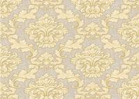 China Beige / Yellow / Brick-red 3D Effect Deep Embossed Floral Wallpaper For Bedroom Background for sale