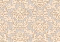 China Beige / Yellow / Brick-red 3D Effect Deep Embossed Floral Wallpaper For Bedroom Background for sale