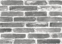 China Natural Plant Fibers 3D Brick Wallpaper Old Industrial Fresco Living Room Bakery Hot Pot Shop Brick Wallpaper for sale