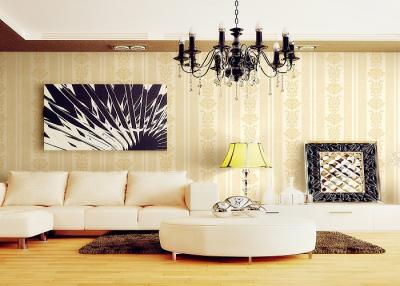 China Romantic Individuality Natural Plant Fibers Victorian Damask Wallpaper For Sofa Background for sale