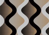 China Curve Living Room Bedroom PVC Modern Removable Wallpaper For TV Background for sale