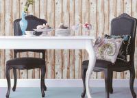 China Wood Pattern American Natural Style 3D Home Wallpaper PVC For Living Room for sale