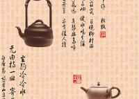 China Durable Non Pasted Waterproof Chinese Pattern Wallpaper With Teapot / Ancient Portey Printing for sale