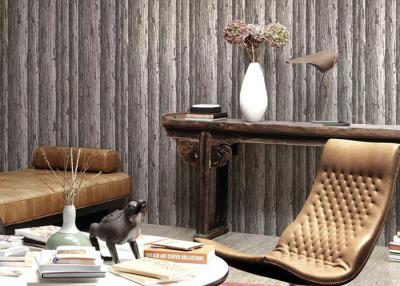 China Eco - Friendly Natural Style Durable Washable Vinyl Wallpaper With Old Tree Pattern for sale