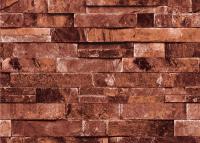China Grey / Brick Red PVC Foam 3D Brick Effect Wallpaper Home Decoration Wallpaper for sale
