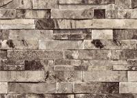 China Grey / Brick Red PVC Foam 3D Brick Effect Wallpaper Home Decoration Wallpaper for sale