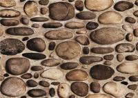China PVC Stone Rustic Vinyl coated Paper Living Room Wallpaper Sound Absorbing for sale