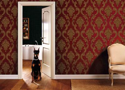 China Eco - Friendly Classial Embossed Washable Vinyl Wallpaper With European Style for sale