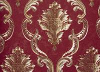 China Eco - Friendly Classial Embossed Washable Vinyl Wallpaper With European Style for sale