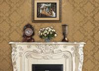 China Classical Damask European Style Wallpaper 3D Effect Wall Covering For Bed / Living Room for sale