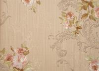 China Flower Pattern American Vintage Country Style Wallpaper 0.53*9.5M for sale
