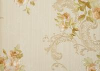 China Flower Pattern American Vintage Country Style Wallpaper 0.53*9.5M for sale