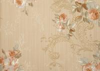 China Flower Pattern American Vintage Country Style Wallpaper 0.53*9.5M for sale