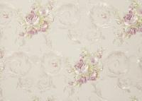 China Eco - Friendly Embossed Flower Pattern Wallpaper Home Decoration Wall Covering for sale