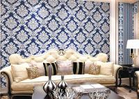 China Classical Strippable Damask Wall Covering , Luxury Home Decoration Wall Covering for sale