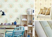 China Flowers Damask Printing Concise European Country Style Wallpaper 0.53*9.5M for sale