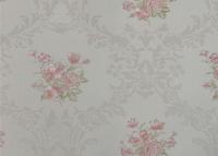 China Flowers Damask Printing Concise European Country Style Wallpaper 0.53*9.5M for sale