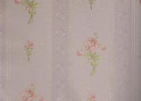 China Concise European Flower Strippable Living Room Wallpaper With Vertical Striped for sale