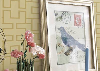 China Strippable PVC Plaid Chinese Style Wallpaper TV Background Wallpaper 0.53*9.5m for sale