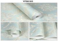 China Pasted 0.53*10M Self Adhesive Wallpaper Nonwoven Wallcoverings With Foam Technology for sale