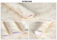 China Pasted 0.53*10M Self Adhesive Wallpaper Nonwoven Wallcoverings With Foam Technology for sale