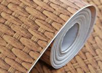 China Eco - Friendly 3D Bamboo Weaving Removable Wall Coverings With 0.45*10M for sale