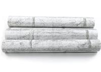China Greyish White Color Brick Printing Self Adhesive Wallpaper Modern Style For Living Room for sale