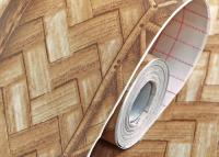 China Bamboo Weaving Tea Pot Pattern PVC Room Decoration Wallpaper Self Adhesive for sale