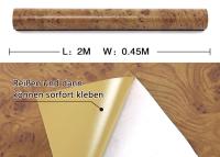 China Durable Wood Grain Printing Modern PVC Self Adhesive Wallpaper , 0.45*10M for sale