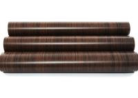 China Imitation Walnut Color PVC Material Self Adhesive Wallpaper With 0.45*10M Size for sale