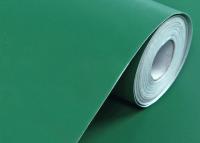 China Economical Deep Green Color PVC Self Adhesive Wallpaper With Printed Process for sale