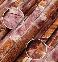 China Contemporary economical waterpoof  3D brick foam Vinyl Wallpaper for sale