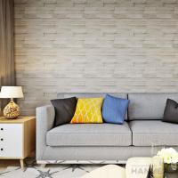 China 3D Brick Effect Contemporary Style Vinyl Wall Covering 0.53*10M for sale