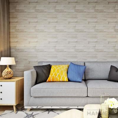 China 3D Brick Effect Contemporary Style Vinyl Wall Covering 0.53*10M for sale