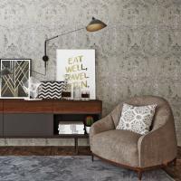 China Fashion Bedroom Plant Fiber Particle Wallpaper China Manufacture for sale
