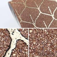 China Room Decor Interior Wallpaper 0.53*10M , Crushed Velvet Wallpaper for sale