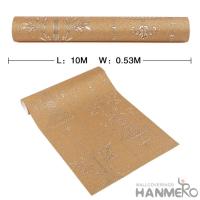 China Golden Interior Wallpaper New Fashion Plant Fiber Particle CE / ISO Certification for sale