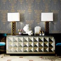 China Room Interior Wallpaper Natural Fiber Material 0.53*10M Size HML8A013 for sale