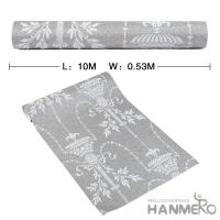 China Wallpaper Home Decor Eco-friendly 0.53*10M Roll Natural Plant Fiber for sale