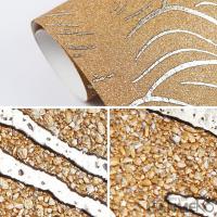 China Nightclub Wallpaper Decoration Bronzing Plant Fiber Particle Golden Color for sale
