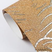 China Nightclub Wallpaper Decoration Bronzing Plant Fiber Particle Golden Color for sale