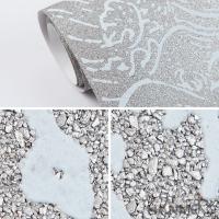 China Strippable Plant Fiber Particle Interior Wallpaper 0.53*10M Grey Color for sale