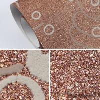 China Bedroom Interior Wallpaper Designer Plant  Fiber Particle 0.53*10M Size for sale