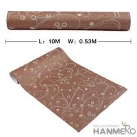 China Bedroom Interior Wallpaper Designer Plant  Fiber Particle 0.53*10M Size for sale