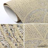 China Yellow 0.53*10m/Roll Home Decor Plant Fiber Particle  Wallpaper in Wholesale Rate for sale