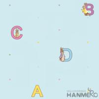 China Modern English Letters Kids Bedroom Wallpaper Pink Color Wallcovering for sale