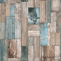 China 3D Wood Design Kitchen Bathroom Wallpaper , Durable PVC Wallcovering for sale