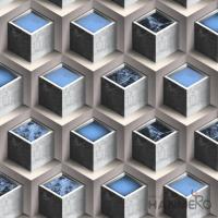 China Fashion PVC 3D Home Wallpaper for Living Room Germetric Pattern Design for sale